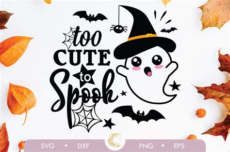 Too Cute To Spook Halloween Design Svg Graphic By Oliades · Creative