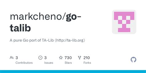 Github Markchenogo Talib A Pure Go Port Of Ta Lib Ta