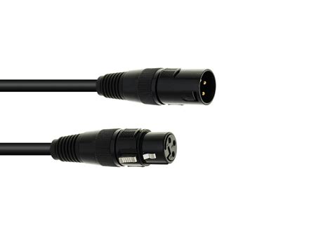 DMX Cable XLR 3 Pin 20m Bk Eurolite