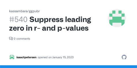 Suppress Leading Zero In R And P Values · Issue 540 · Kassambara