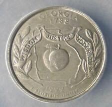 1999 P GEORGIA STATE QUARTER ERROR COIN REV OBV CHIPS And CRACKS UNCIRC