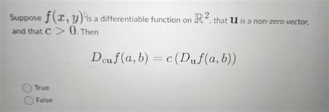 Solved Suppose Fxy ﻿is A Differentiable Function On R2