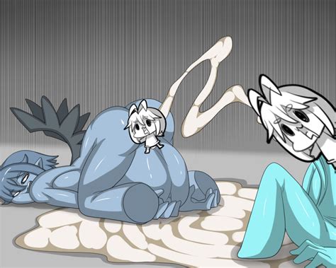 Rule 34 1futa 1girls After Sex All Fours Allay Minecraft Areolae Blue Body Blue Skin Breasts