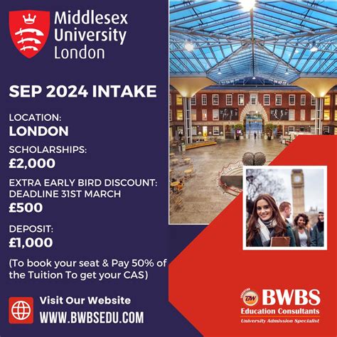 Bwbsedu Bwbseducationconsultants Middlesexuniversity September2024intake Bwbs Bangladesh