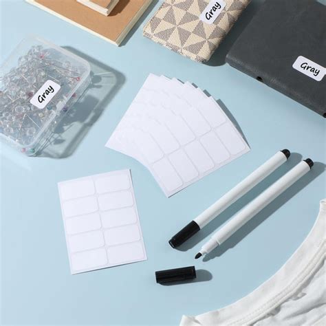 100 Pcs Waterproof Laundry Labels Adhesive Clothing Labels Washable Na