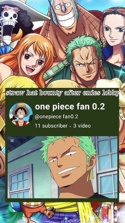 Straw Hat Bounty After Enies Lobby Onepieceedit Anime Youtubeshorts