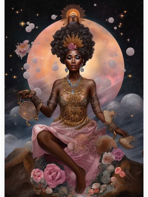 Empowering Aesthetic Black Woman Art Canvas Print For Sale By All