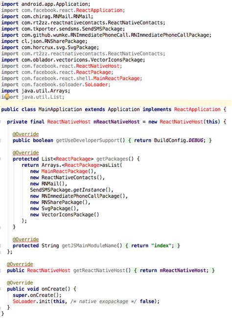 React Native App Works On Android With Import Errors Stack Overflow