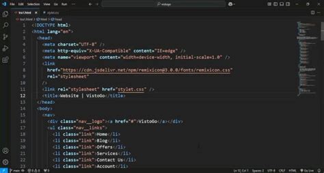 Webdevelopment Html Css Vistogo Internship Nandhini V