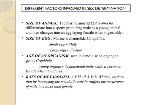 Sex Chromosomes And Their Role In Sex Determination Ppt