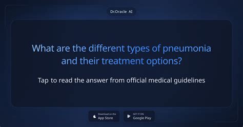 What Are The Different Types Of Pneumonia And Their Treatment Options