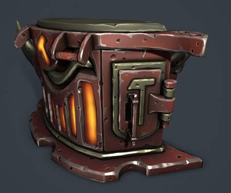 Artstation Anvil Chest Game Assets