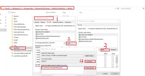 access denied error in sql server snapshot agent during replication