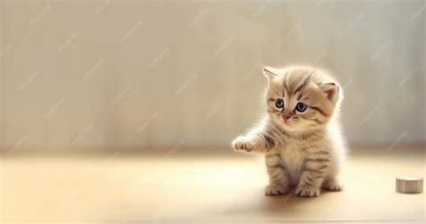 Super Lindo Gatito Esponjoso Retrato De Un Lindo Bebé Gato Esponjoso