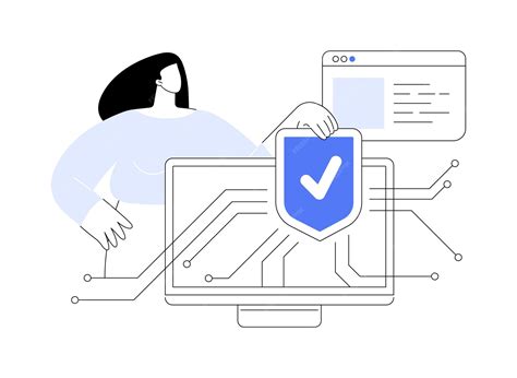 Premium Vector Data Protection Abstract Concept Vector Illustration