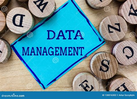 Word Writing Text Data Management Business Concept For The Practice Of