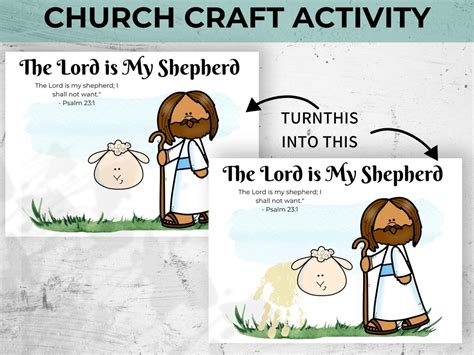 The Lord Is My Shepherd Handprint Art Sunday School Handprint Craft