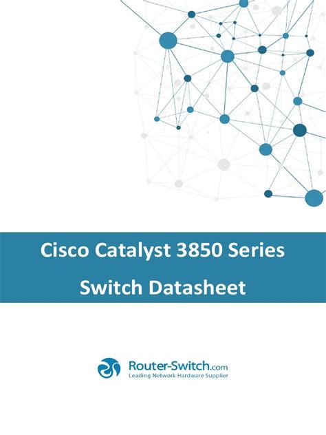Cisco Catalyst 3850 Series Switch Datasheet Pdf Network Switch