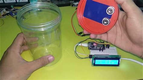 Tutorial Projek Arduino Belajar Membuat Alat Pengukur Volume Dan Persentase Wadah Youtube