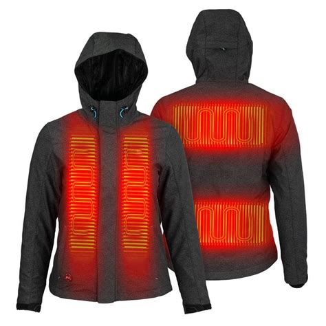 Mobile Warming Womens 2x Large Heather Grey Adventure Heated Jacket