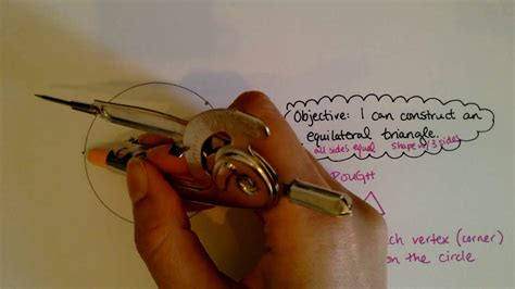 Construction Compass Equilateral Triangle Youtube