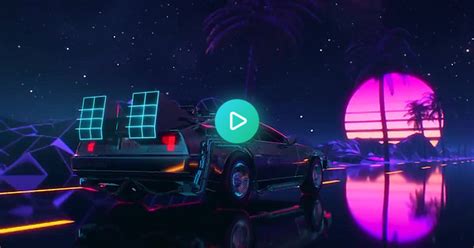 Synthwave Delorean Loop I Made In Cinema 4d Album On Imgur