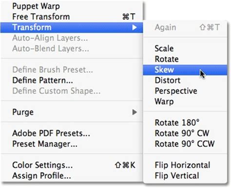 how to use transformation options for selection in photoshop clipping