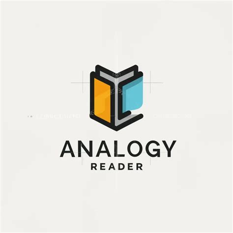 Logo Design For Analogy Reader Tech Industry Book Symbol With Clear Background Ai Logo Maker
