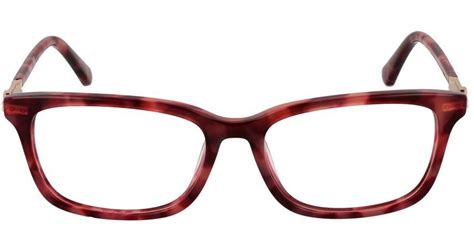 Guess Red Glasses Frame In Brown Lyst Uk