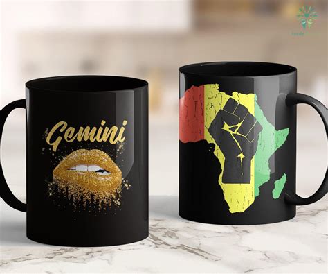 What Does Blm Mean Gemini Zodiac Birthday Golden Lips For Black Women 11oz 15oz Black Mug