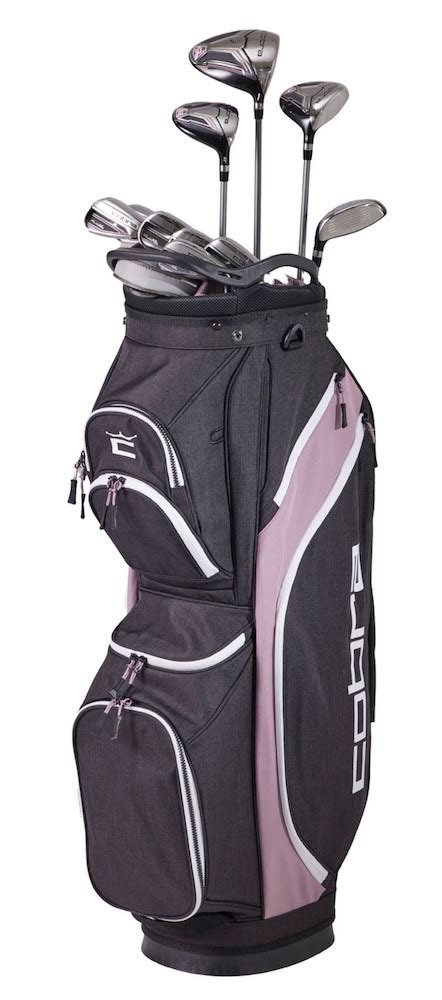 Ladies Cobra Golf Fly Xl Complete Set With Cart Bag Graphite