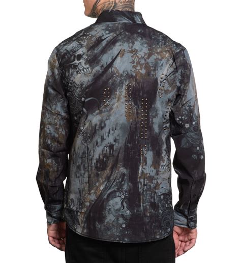 Mens Shirts Affliction Clothing