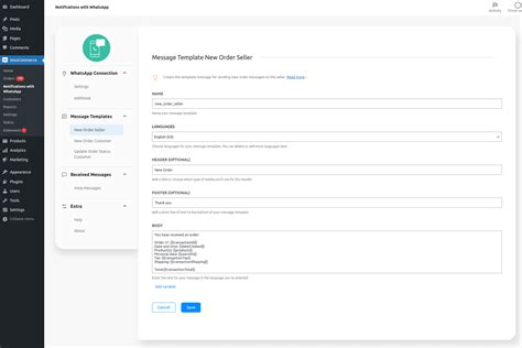 Notifications With Whatsapp Documentation Woocommerce