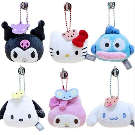 Sanrio Authentic 5cm Kuromi Cinnamoroll Pompom Purin Hello Kitty My