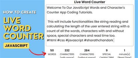 Word And Character Counter In Html Css And Javascript Dev Community