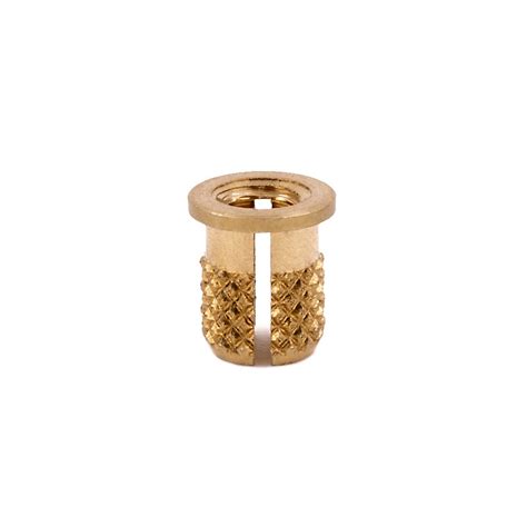 E Z Press™ Threaded Insert For Plastic Flanged Brass 8 32 Pack