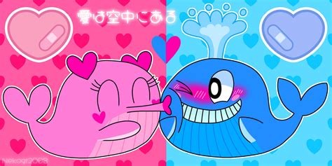 Whales Romantic Kiss By Lilymoonstonethecat On Deviantart