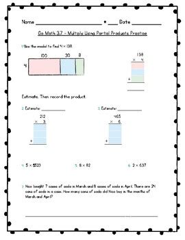 Go Math Practice 2023 4th Grade Chapter 3 Multiply By 1 Digit Numbers