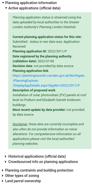 Set Planning Editing Panel To Default Of All Being Concertinered Except Planning Status · Issue