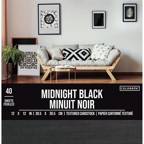 Colorbok® Midnight Black Textured Cardstock Pad 12 X 12 By Colorbox Michaels® In 2024