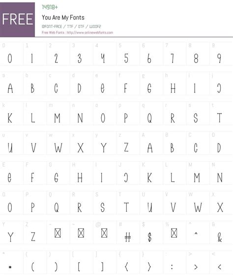 You Are My 1 001 Fontself Maker 3 5 6 Fonts Free Download Onlinewebfonts Com