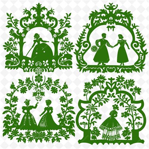 Scherenschnitte Alemão Com Desenhos De Silhueta Borderline Cu Png Desenhos De Motivos