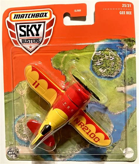 Matchbox ~ Sky Busters Gee Bee ~ Metal ~ 202122 Diecast Movie Cars