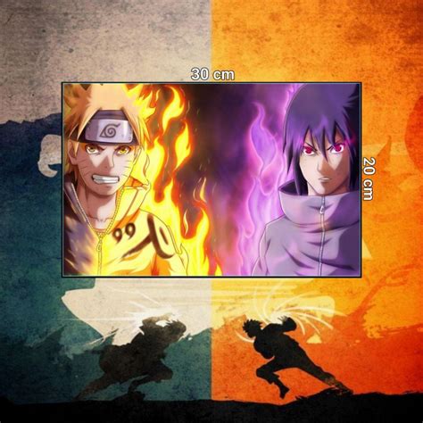 Jual Poster Naruto Potraitlandscape Uk 21x30 Laminasi Glossy Shopee
