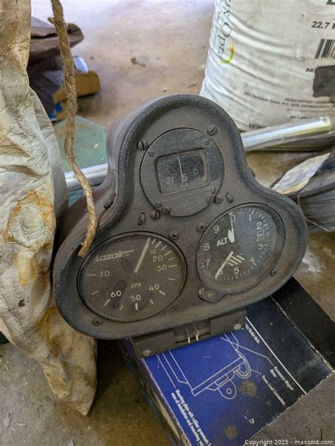 Ultralight Aircraft Instrument Cluster Timing Protractor Marine Pump