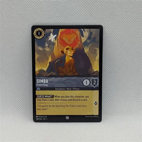 Simba Future King 188204 Disney Lorcana Agb Das Erste Kapitel 2023