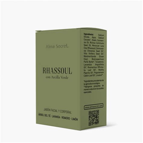 Jabón Rhassoul Y Arcilla Verde Para Piel Con Impurezas O Granos