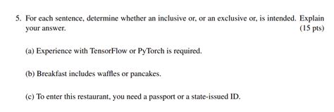 Solved Use Truth Tables For The Following Questions A Chegg
