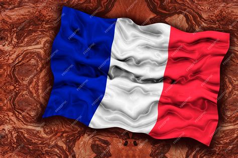 Bandera Nacional De La Isla De Clipperton Fondo Con La Bandera De La Isla De Clipperton Foto