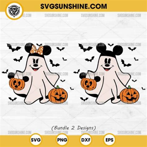 Disney Mickey Minnie Mouse Ghost Svg Disney Happy Halloween Svg Ghost
